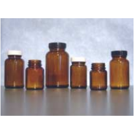 Powder flask,amber glass,60ml+capØ38mm+seal