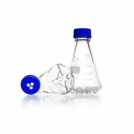 Baffled erlenmeyer Duran 250 ml + membrane cap GL 45