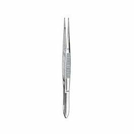 Forceps straight inox 130mm sharp point