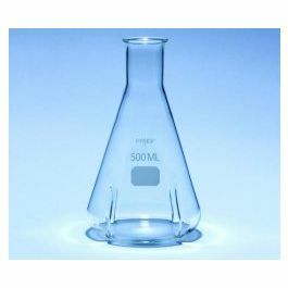 Baffled erlenmeyer 1000ml glass, straight neck