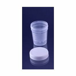 Container 125 ml PP + seperate white screw cap