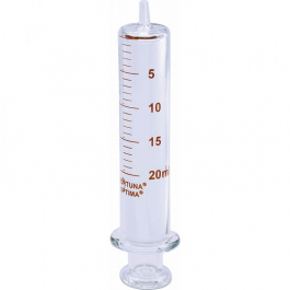 Syringe FORTUNA OPTIMA® glass tip, glass, 2 ml