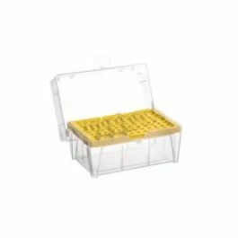 Empty box for Greiner pipette tips 200µl - yellow