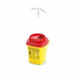 Sharps containers AP Medical CS line, square, yellow/red