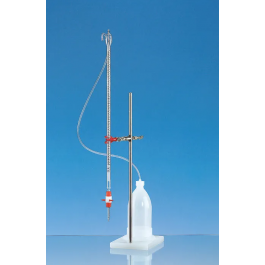 Compact-Automatic burettes, SILBERBRAND, class B, Boro 3.3, black ...