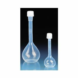 Volumetric flasks in PFA , Plastibrand,class A, with PFA-stopper, white ...