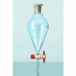 DURAN® Seperating funnel, conical shape, with PTFE-key