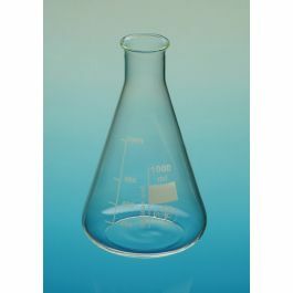 Erlenmeyer flask with narrow neck